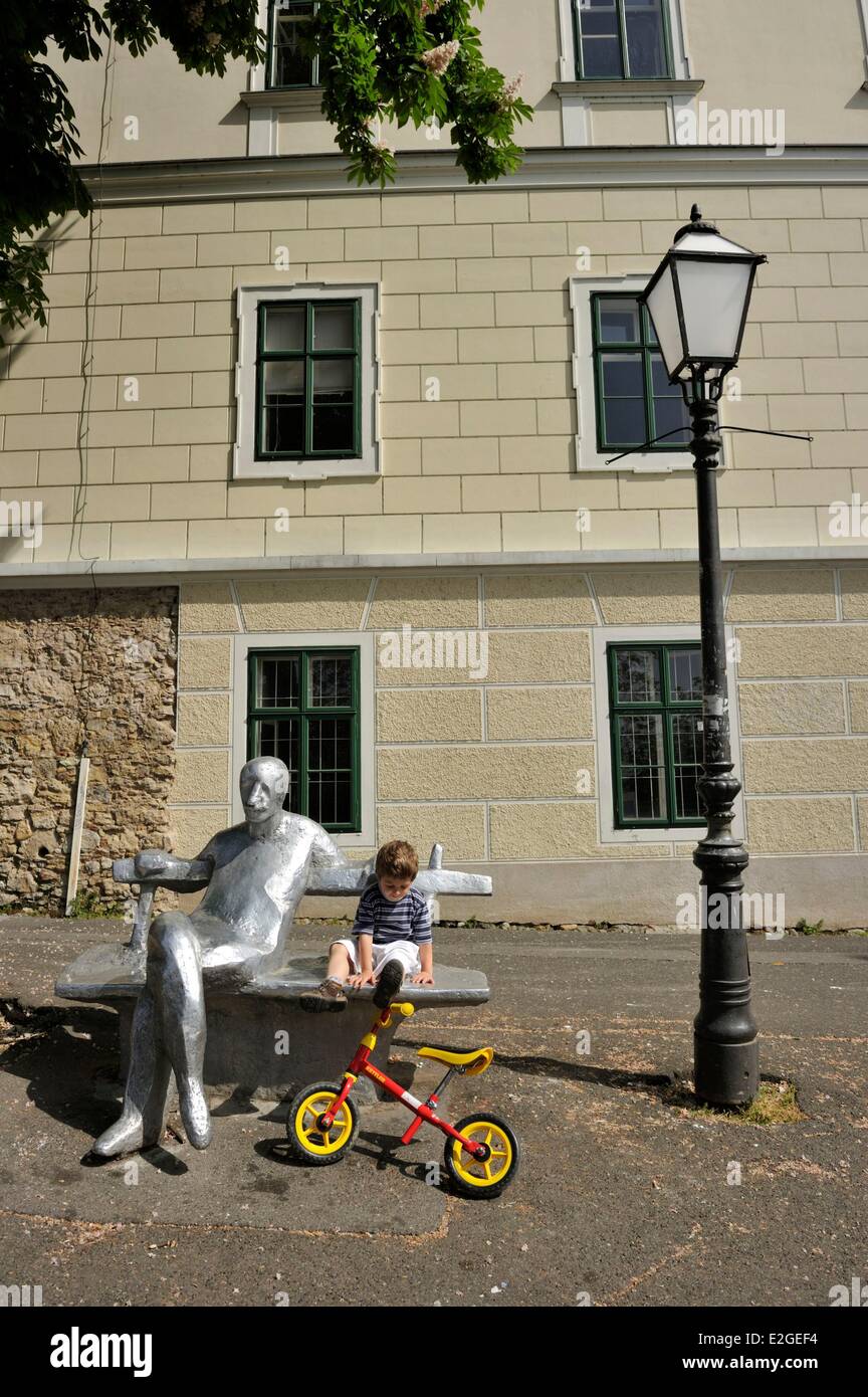 Croatia Zagreb old city Gradec district sculpture by artist AG Matoj Kozaric Stock Photo - Alamy
