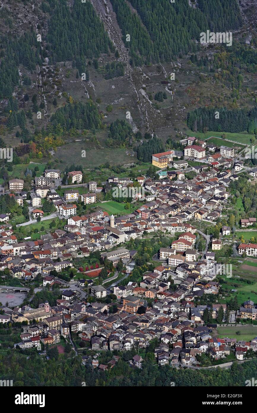 Italy Piedmont Alpi Marittime Park village in valley Stock Photo - Alamy