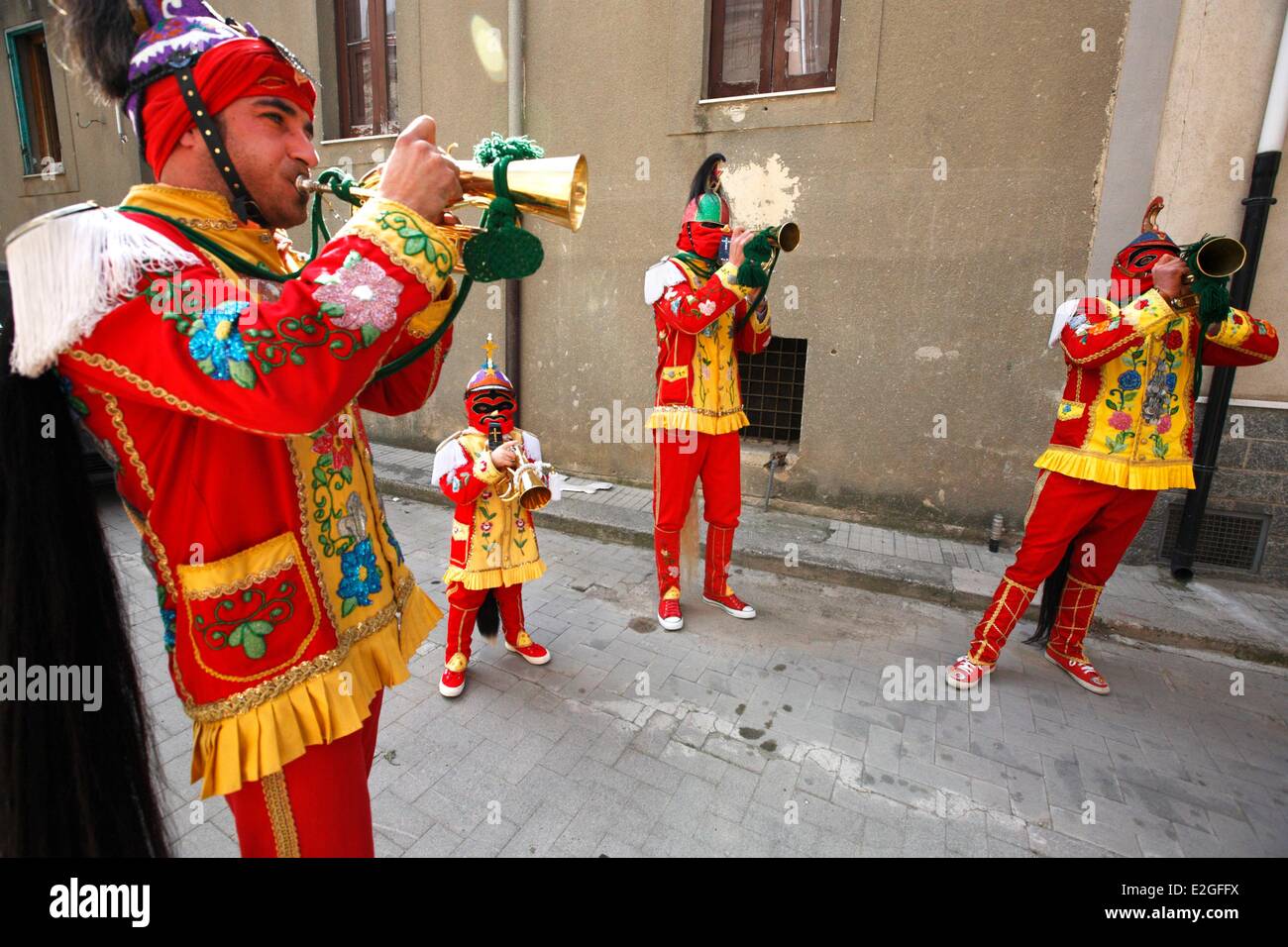 Italy Sicily San Fratello Feast of Jews during the Holy Week Stock ...