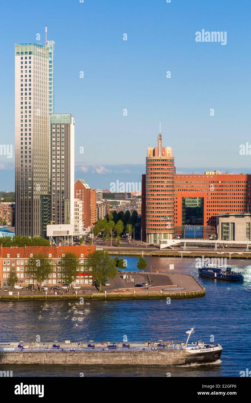 Netherlands South Holland Rotterdam Southbank green building Maastoren ...