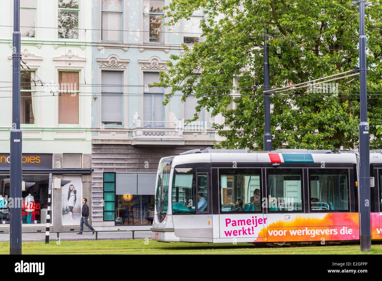 Netherlands South Holland Rotterdam Mauritsweg tramway Stock Photo - Alamy