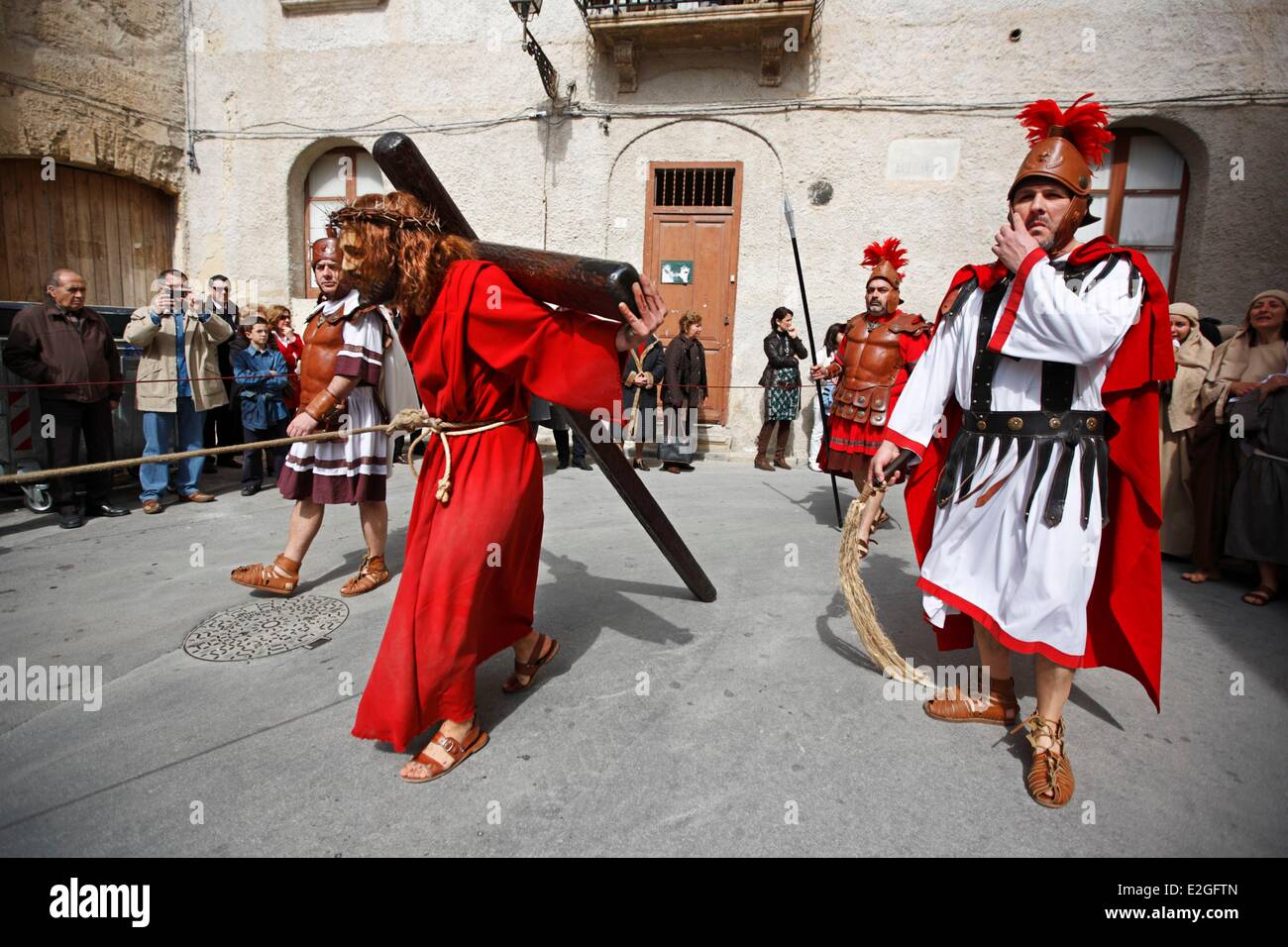 Italy Sicily Marsala Holy Thursday procession of Mysteries (processione ...