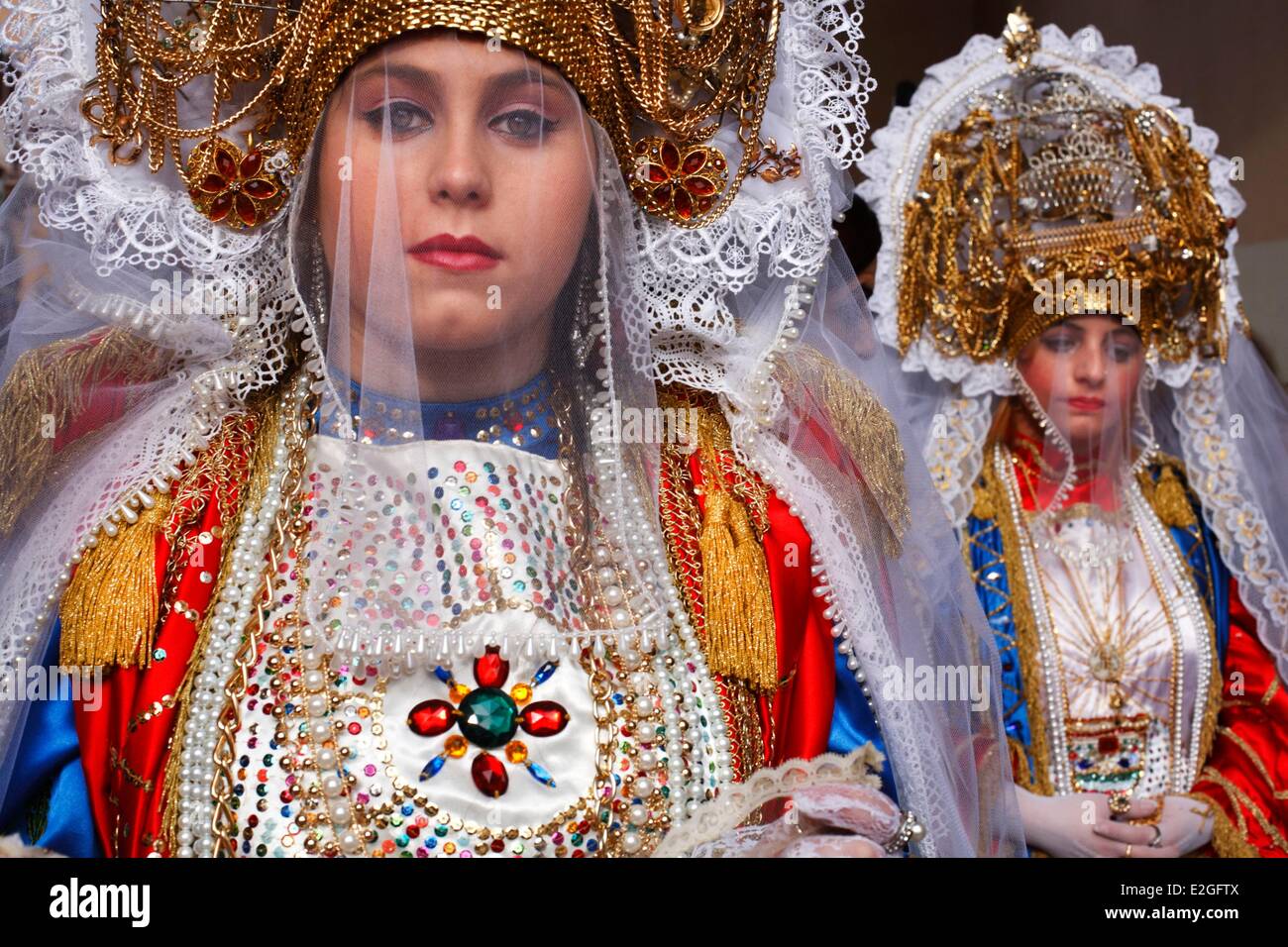 Italy Sicily Marsala Holy Thursday procession of Mysteries (processione ...
