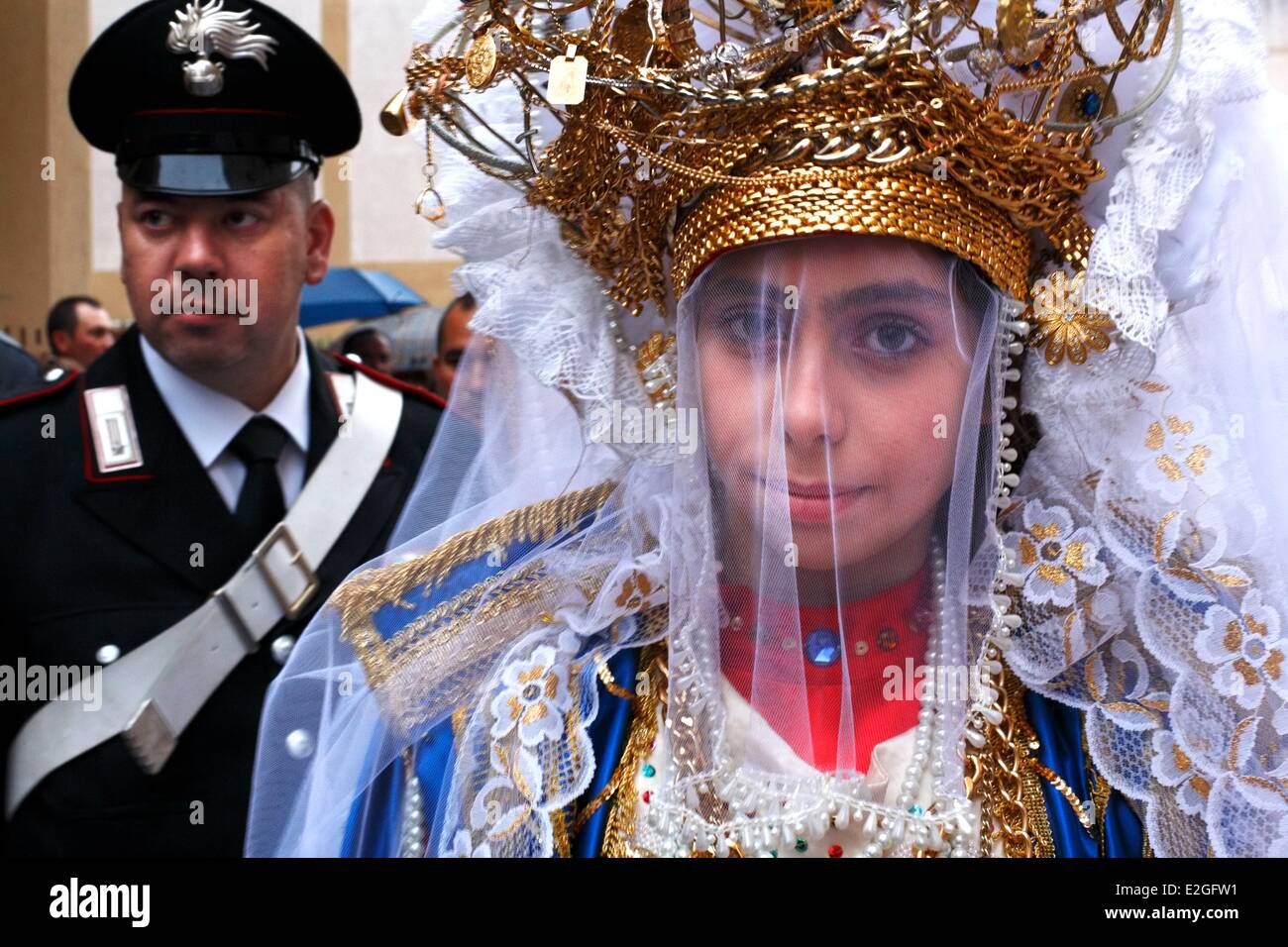 Italy Sicily Marsala Holy Thursday procession of Mysteries (processione ...