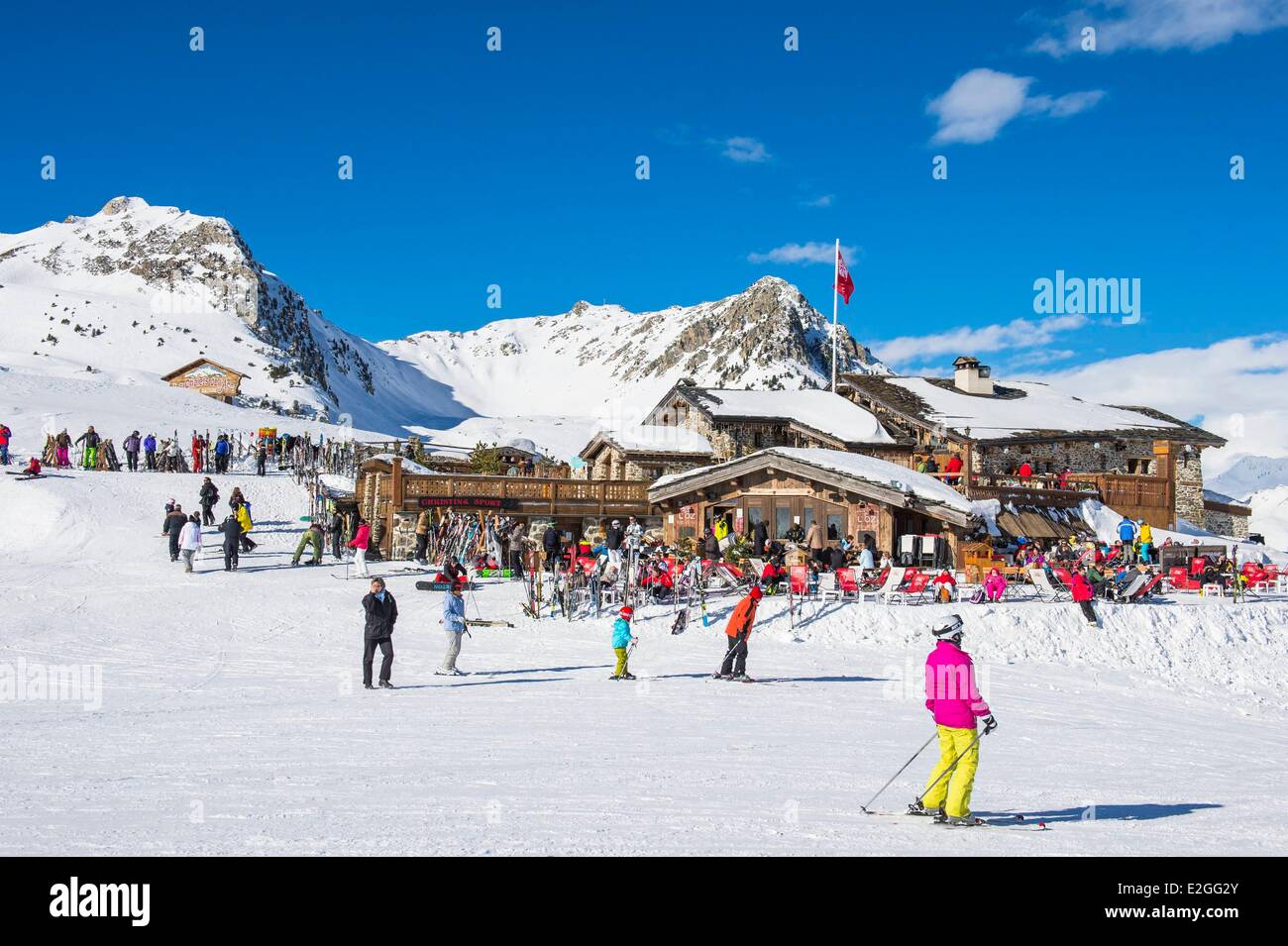 France Savoie Vanoise massif valley of Haute Tarentaise Les Arcs 2000 ...