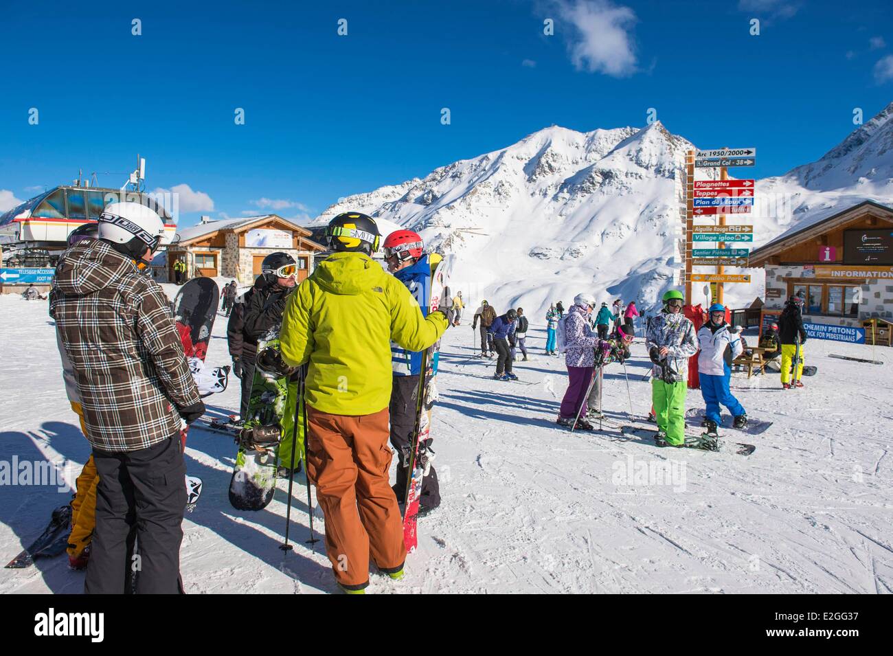 France Savoie Vanoise massif valley of Haute Tarentaise Les Arcs part ...