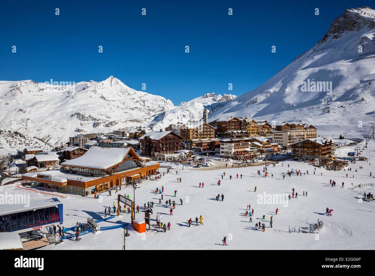 France Savoie Vanoise massif Tarentaise valley Tignes Tignes le Lac ...
