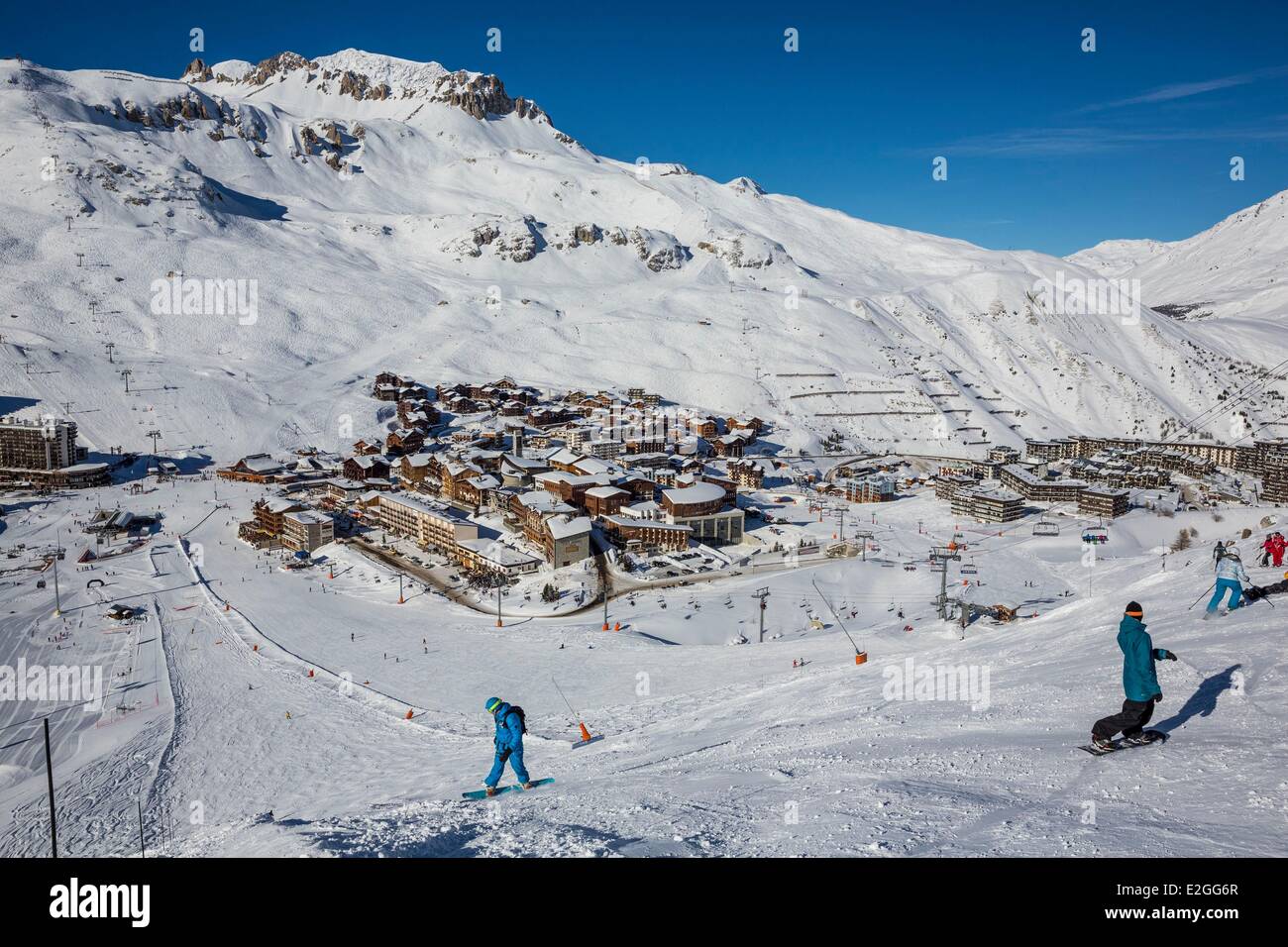 France Savoie Vanoise massif Tarentaise valley Tignes Tignes le Lac ...