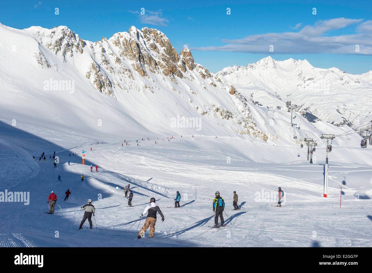 France Savoie Vanoise massif valley of Haute Tarentaise Les Arcs part ...