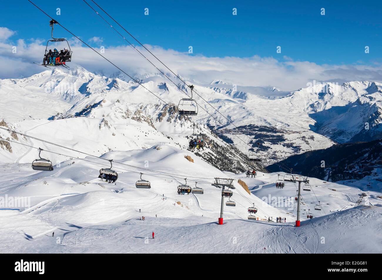 France Savoie Vanoise massif valley of Haute Tarentaise Les Arcs part ...