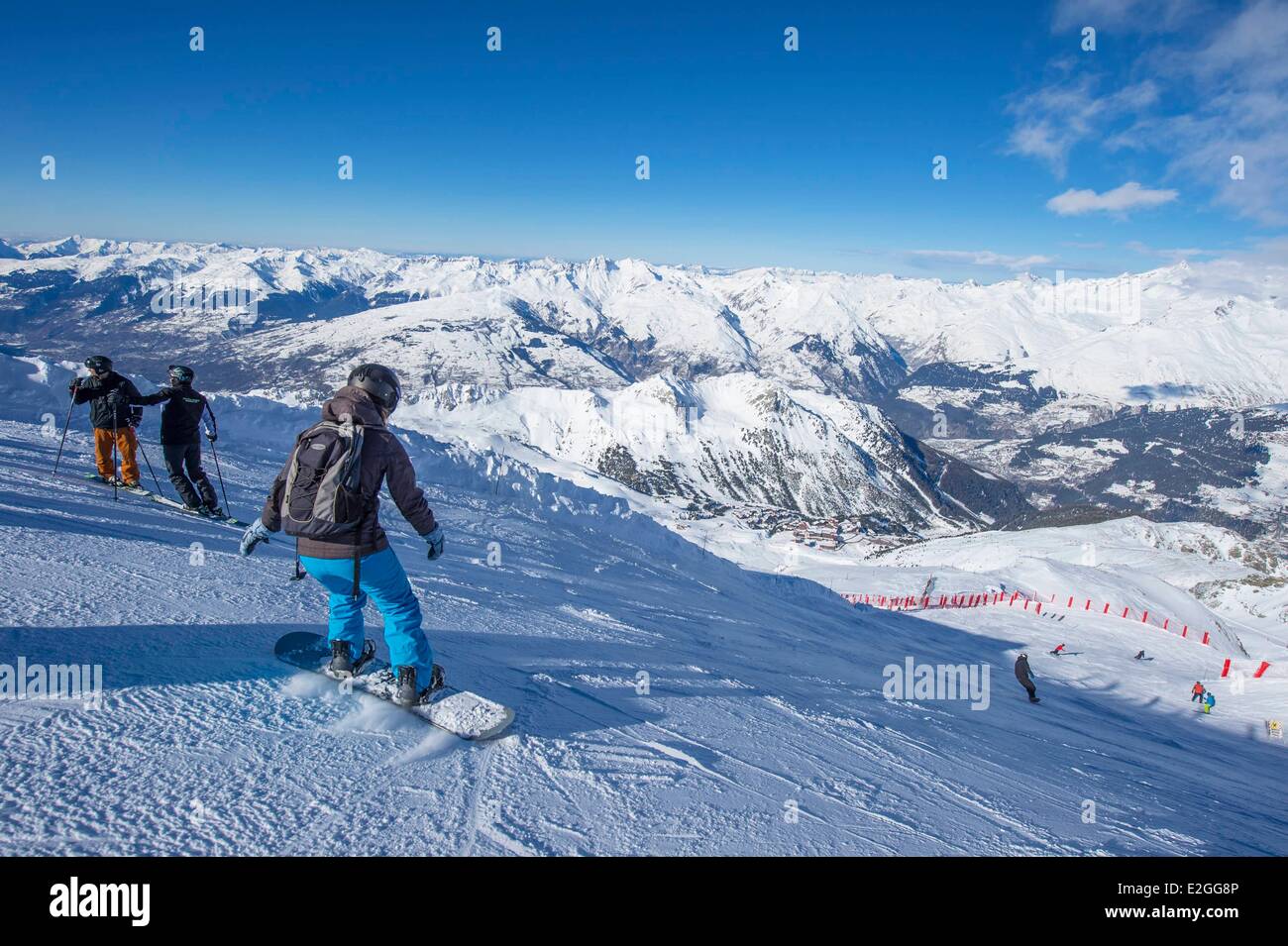 France Savoie Vanoise massif valley of Haute Tarentaise Les Arcs part ...