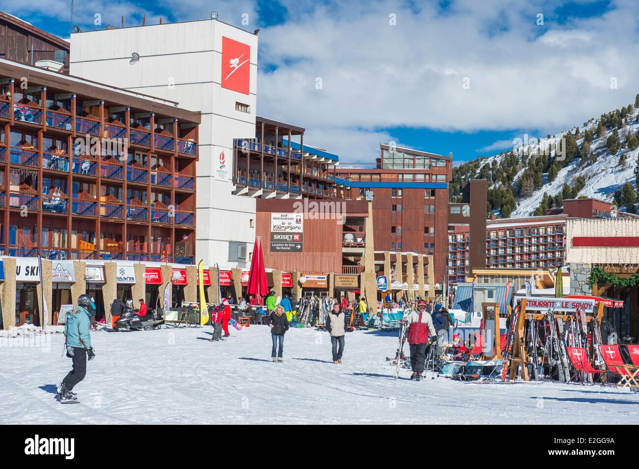France Savoie Vanoise massif valley of Haute Tarentaise Les Arcs 2000 ...