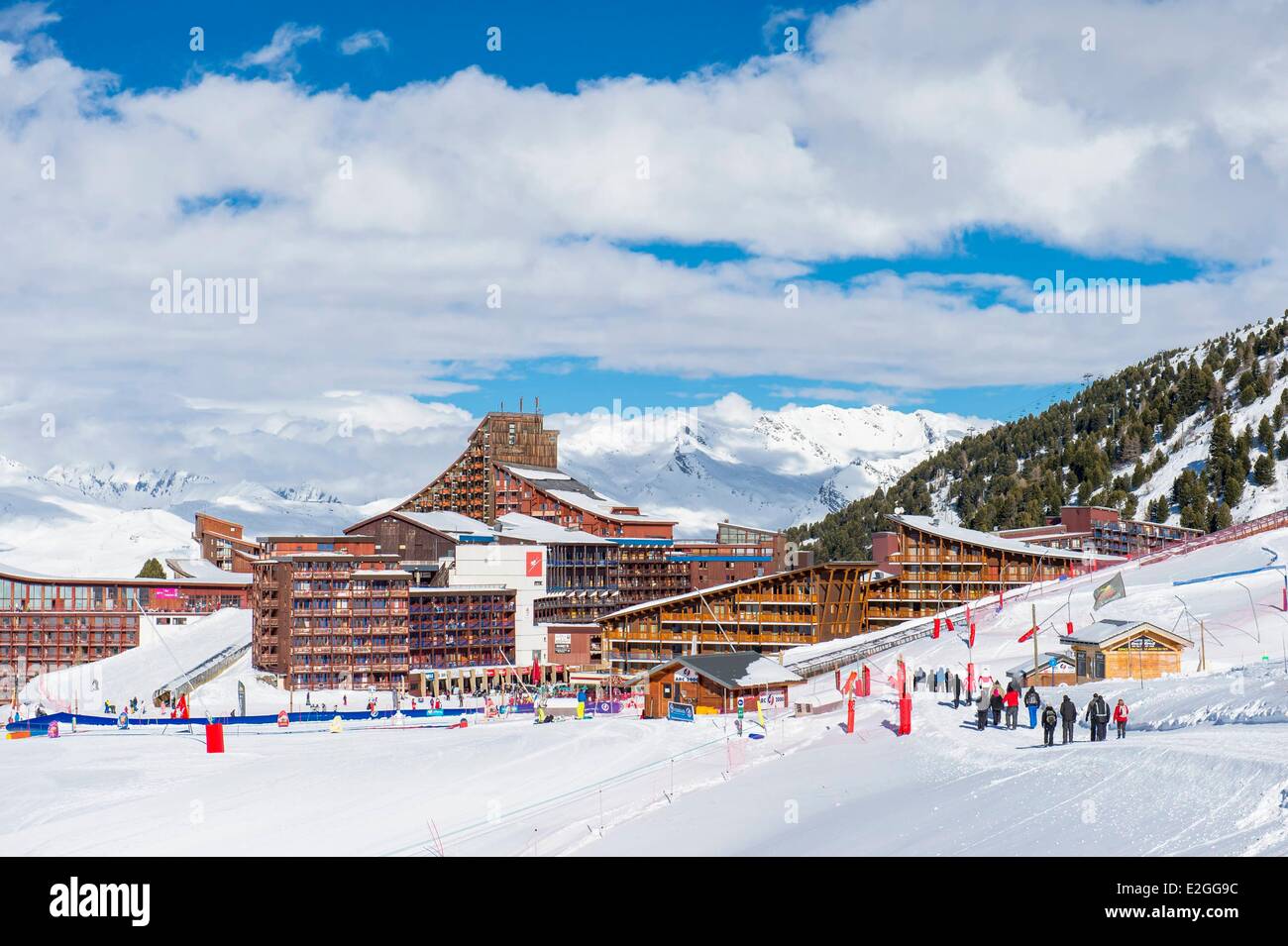 France Savoie Vanoise massif valley of Haute Tarentaise Les Arcs 2000 ...