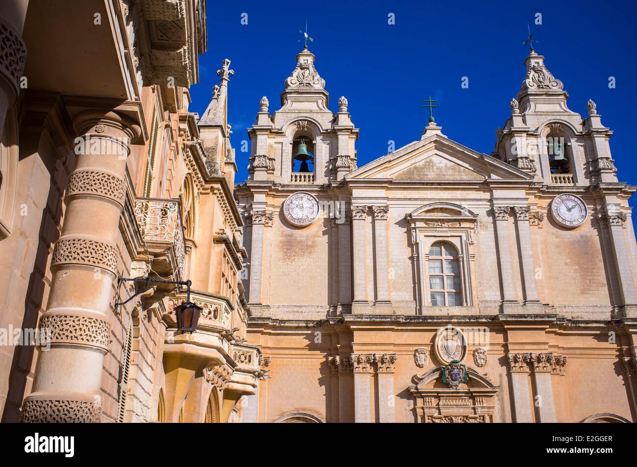 Malta Mdina medieval walled town in centre of island and old capital of ...