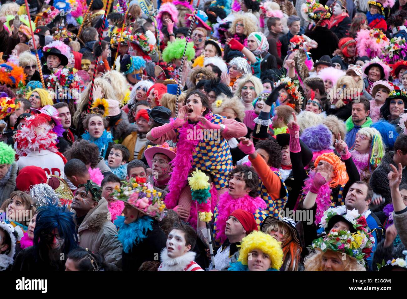 France Nord Dunkerque Carnival of Dunkerque Dunkerque carnival goers ...