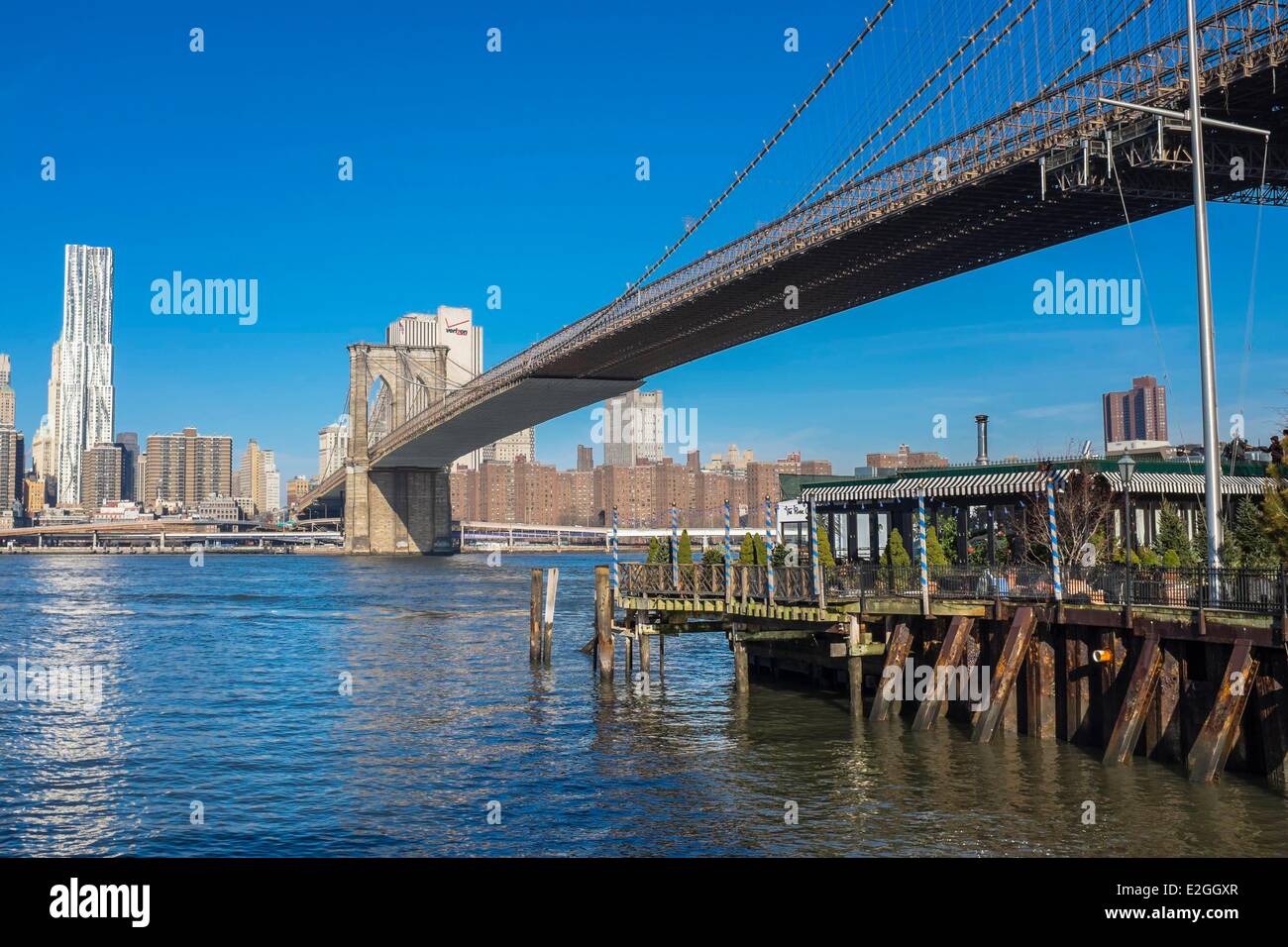United States New York Brooklyn Dumbo district Fulton Ferry Landing ...