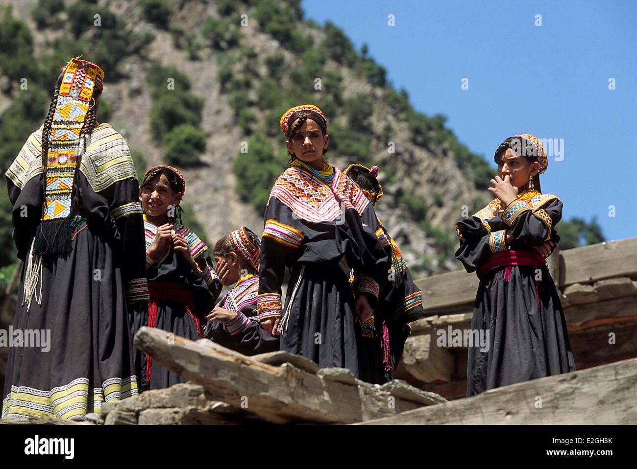 Pakistan Khyber Pakhtunkhwa Kalash valleys Bumburet valley group Kalash ...