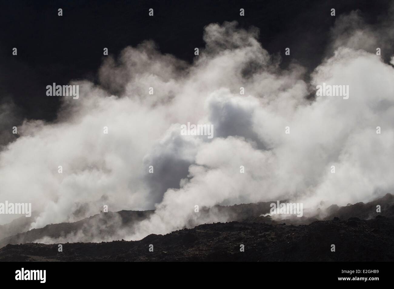 Indonesia Java Island West Java province Papandayan volcano (2665m ...