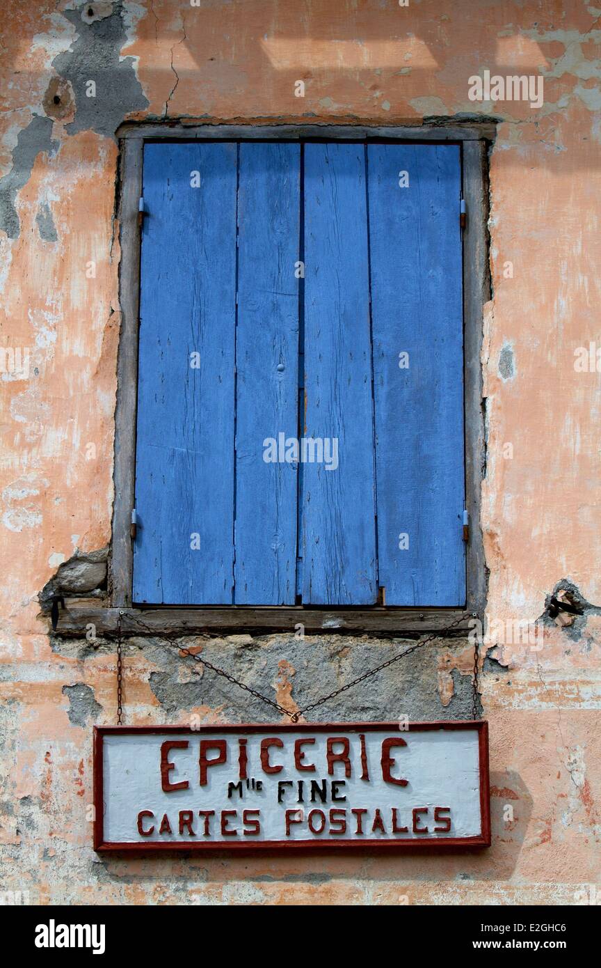 France Hautes Alpes house wall Stock Photo - Alamy
