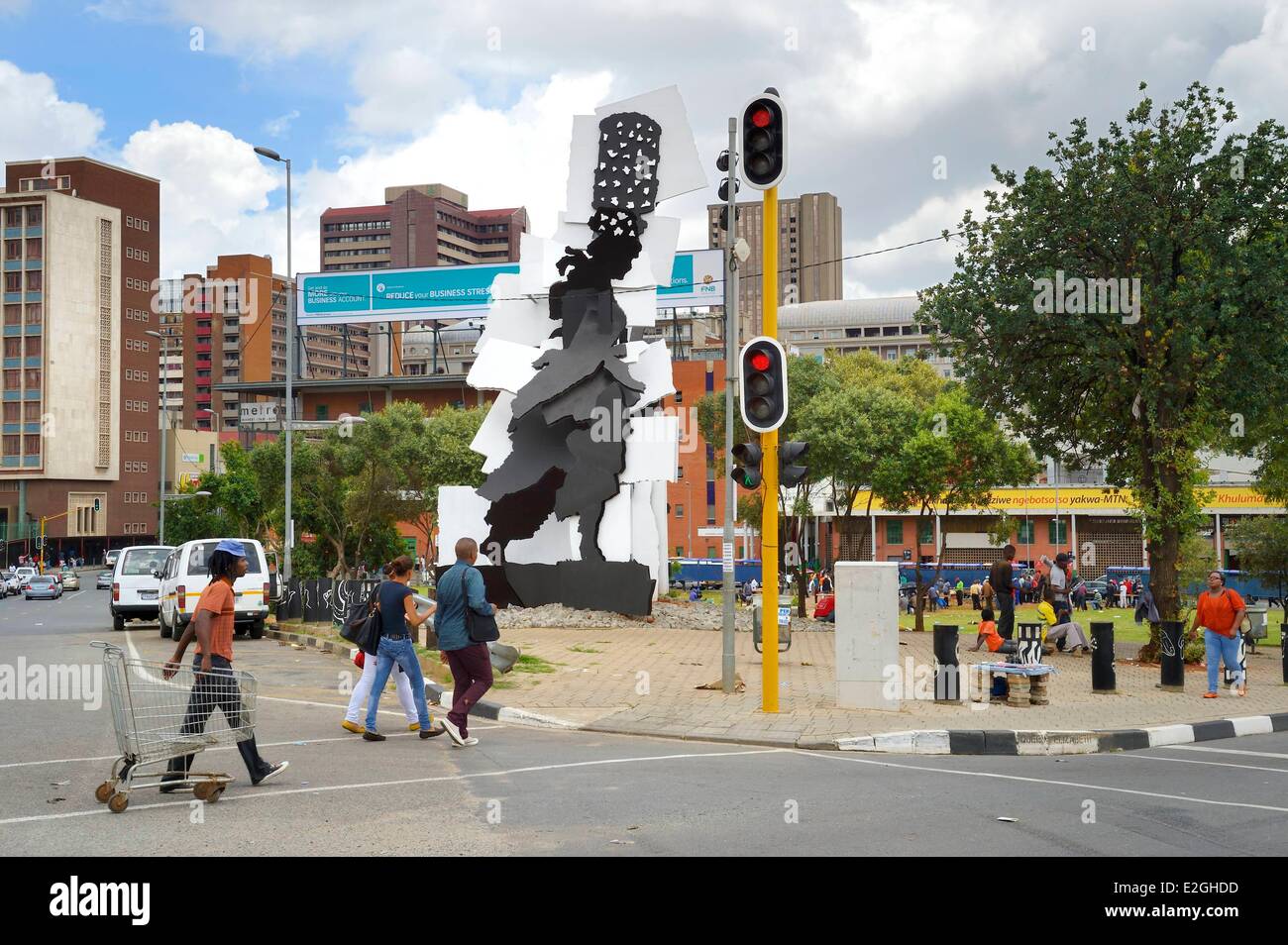 South Africa Gauteng province Johannesburg CBD (Central Business ...