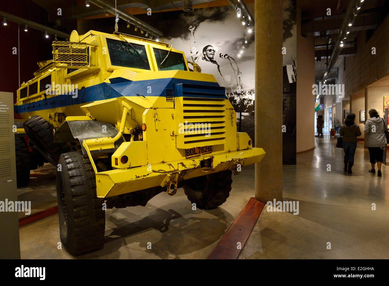 South Africa Gauteng province Johannesburg Apartheid Museum a casspir these enormous armoured ...