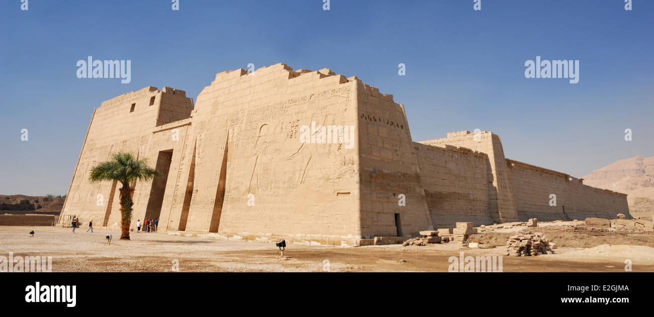 Egypt Upper Egypt Luxor ancient city of Thebes west shore Theban ...