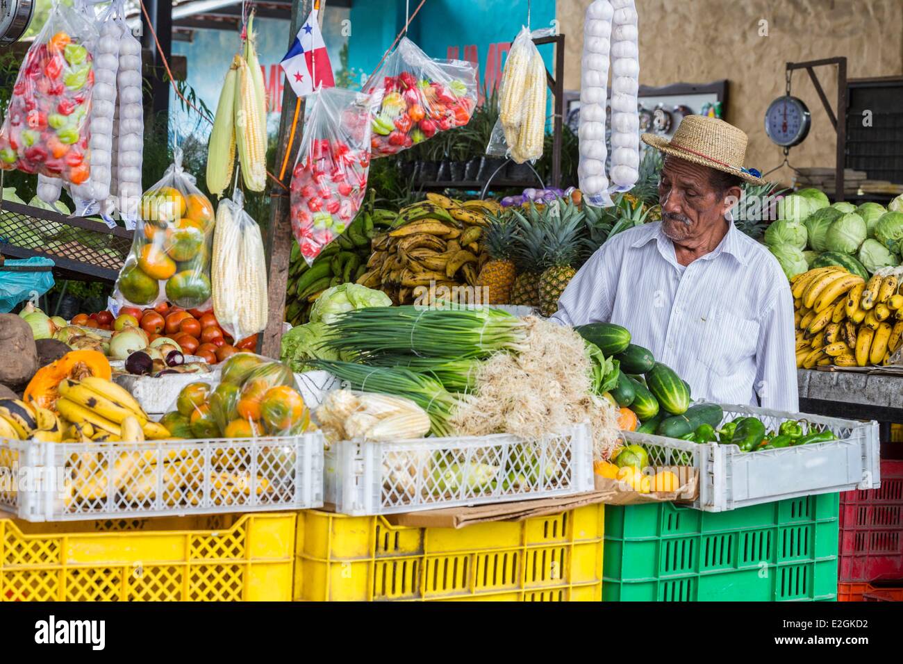 Panama market fruit hi-res stock photography and images - Alamy