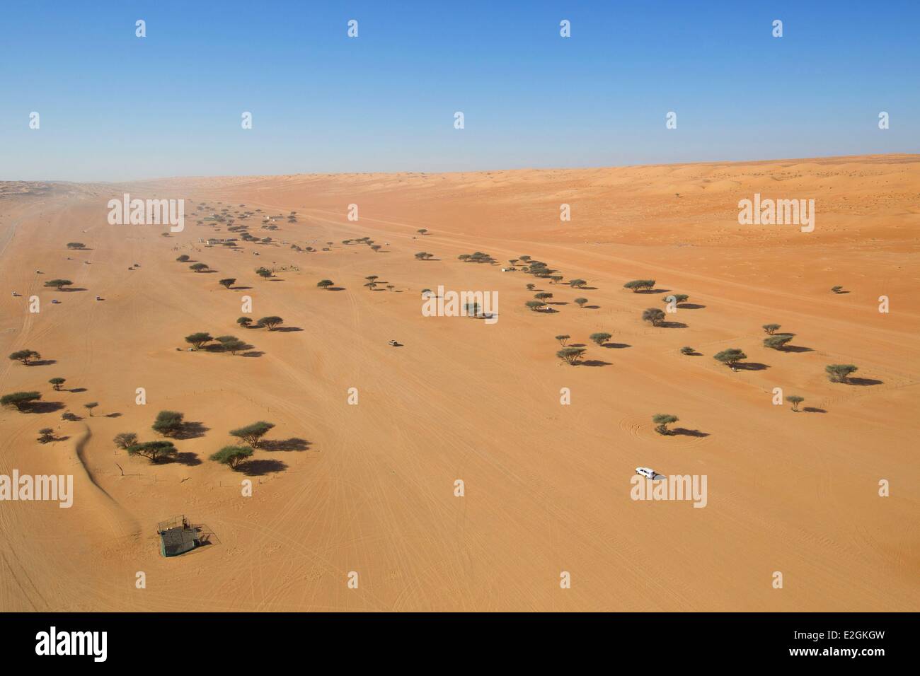 Sultanate of Oman Ash Sharqiyyah region Wahiba Sands Al Rakah (aerial ...