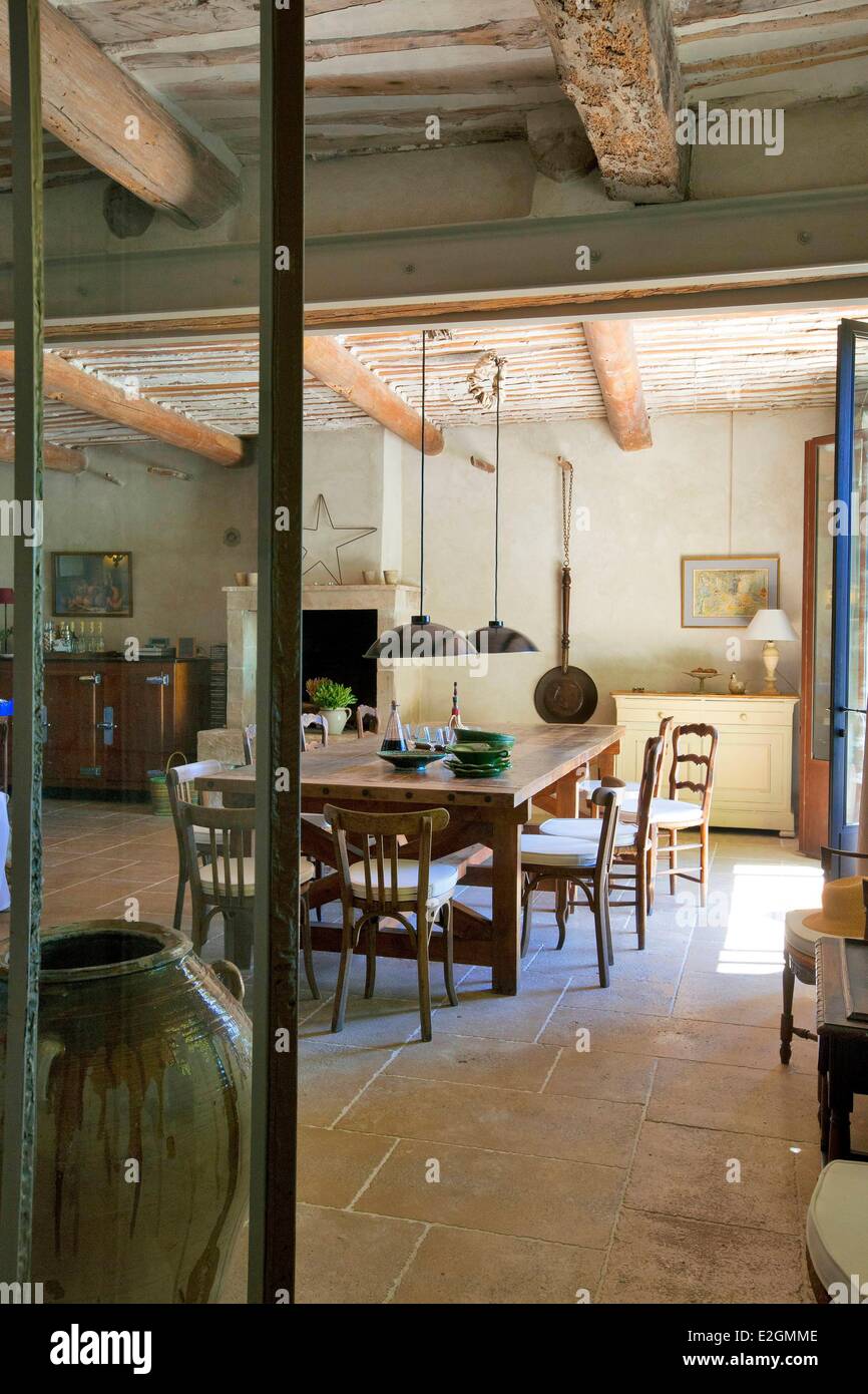 France Vaucluse Le Thor La Garance en Provence guest house Stock Photo ...