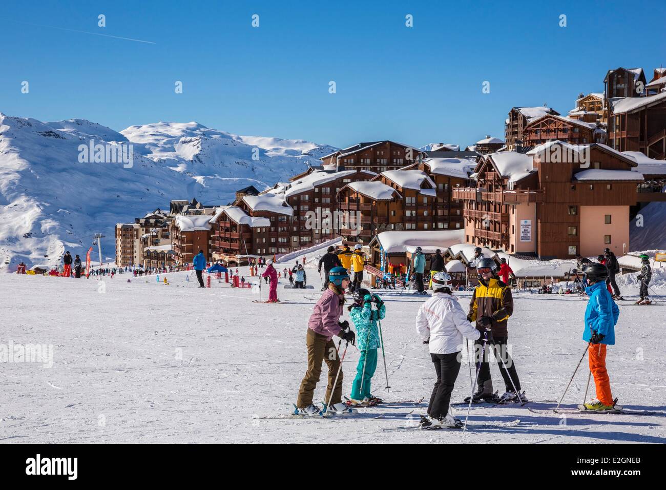 France Savoie Vanoise Massif Les Trois Vallees (The Three Valleys) ski ...