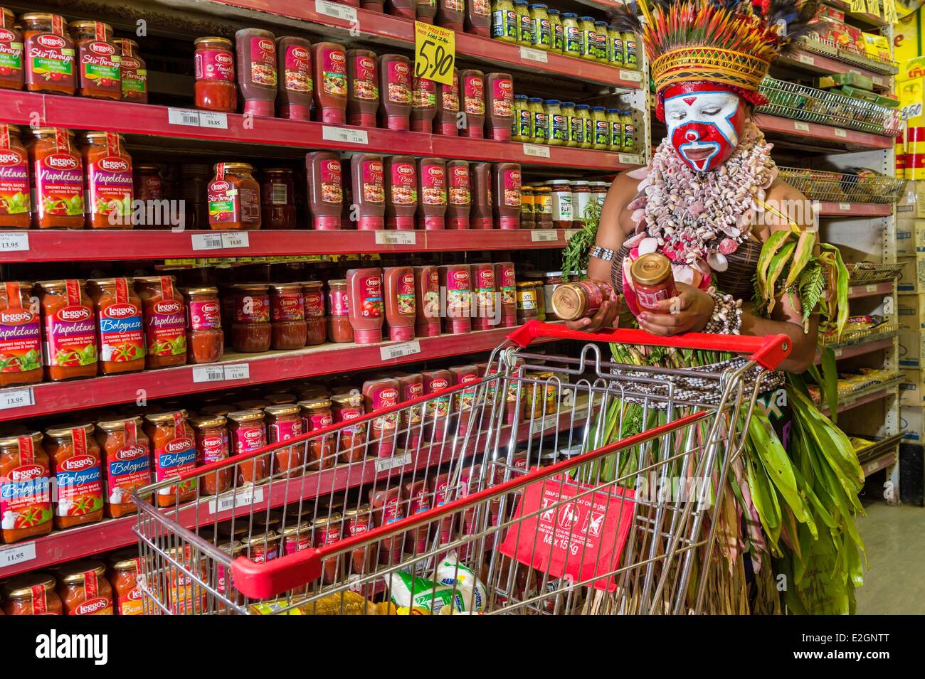 Papua New Guinea Western Highlands Province Wahgi Valley Mount Hagen ...