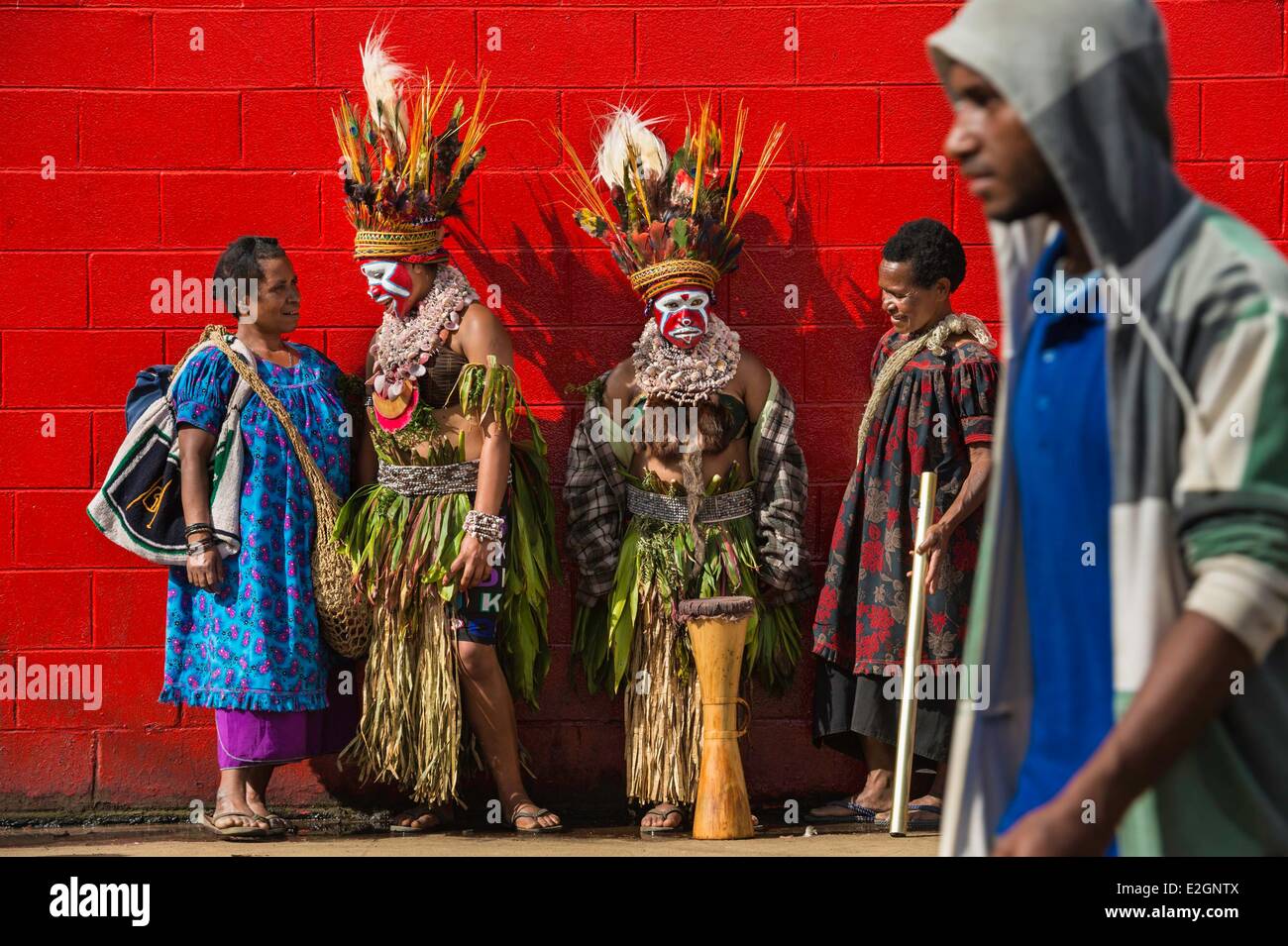 Papua New Guinea Western Highlands Province Wahgi Valley Mount Hagen ...