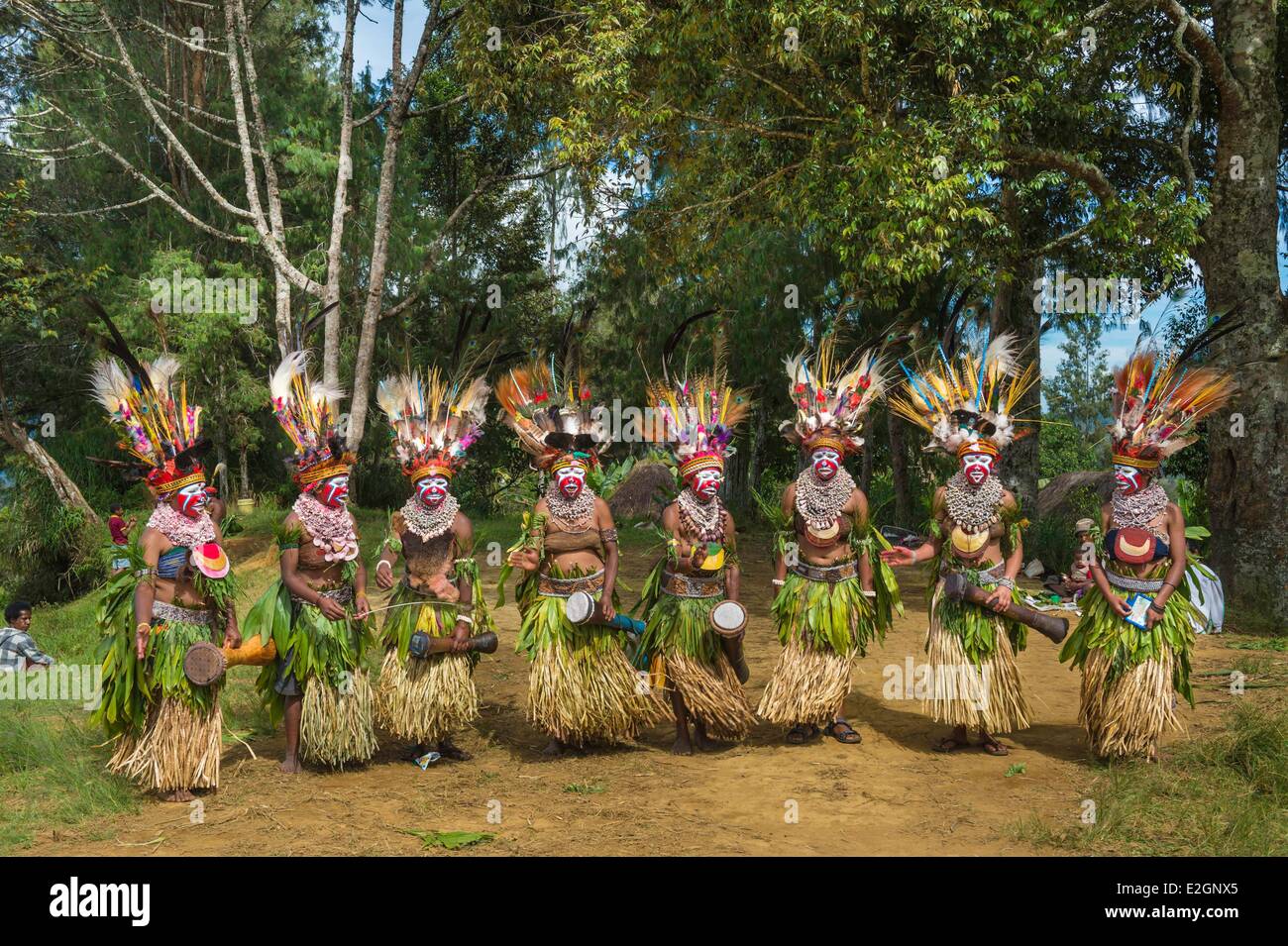 Papua New Guinea Western Highlands Province Wahgi Valley Mount Hagen ...