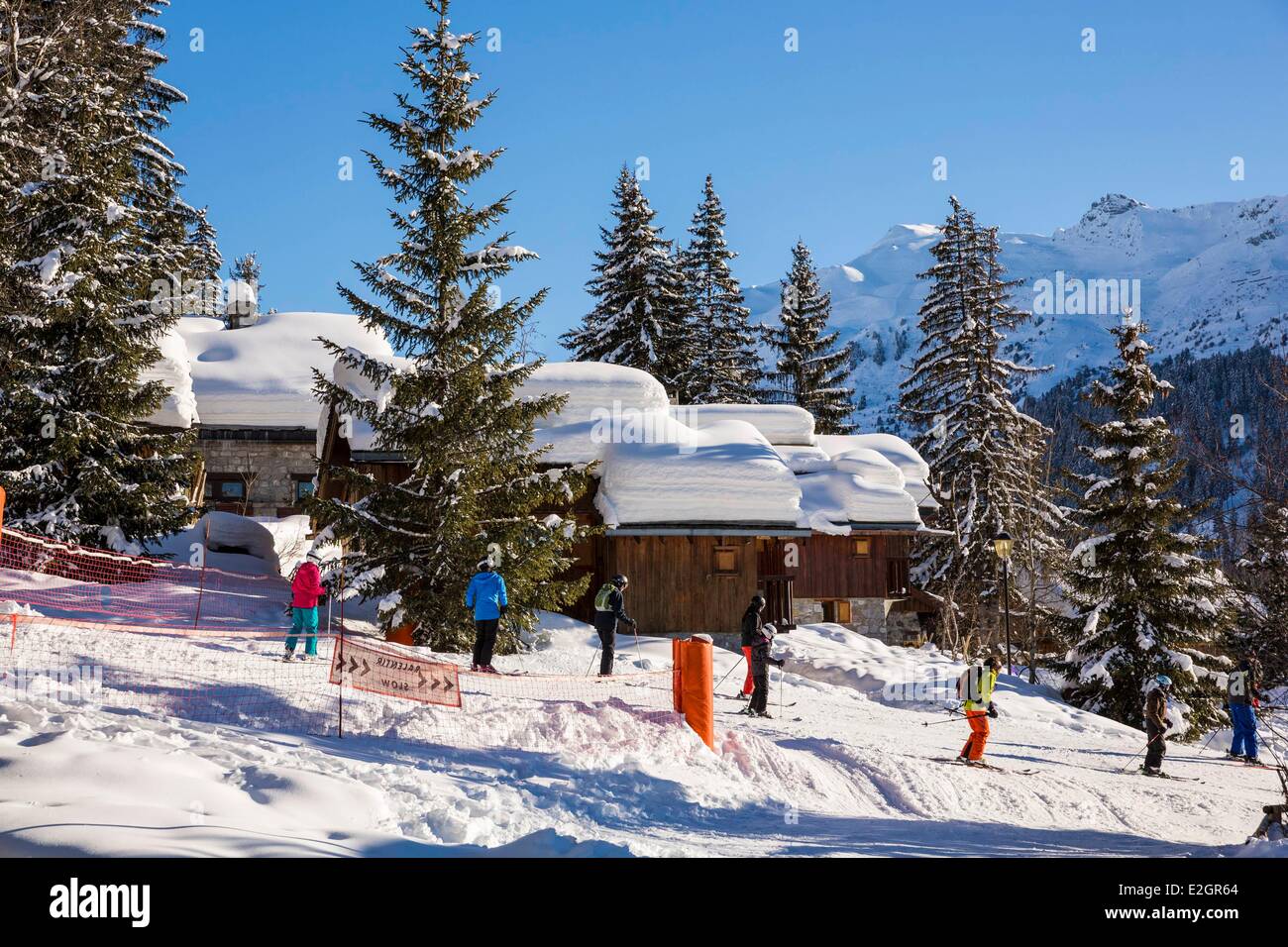 France Savoie Tarentaise valley Meribel is one of largest ski resort ...