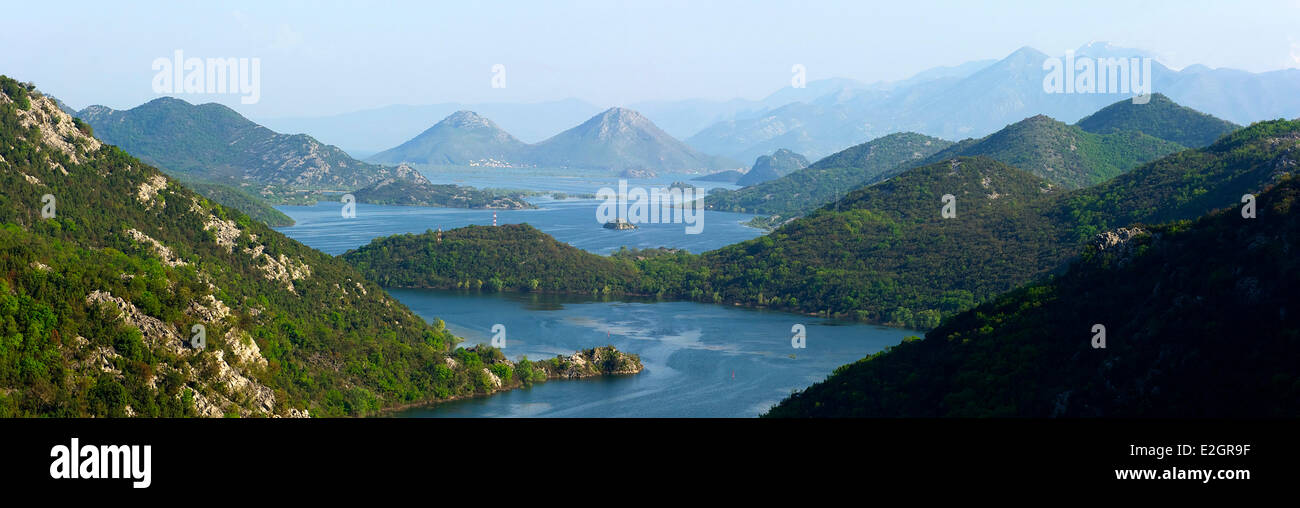 Montenegro National Park Skadarsko Jezero (Skadar Lake) Rijeka Crnojevica meandering river ...