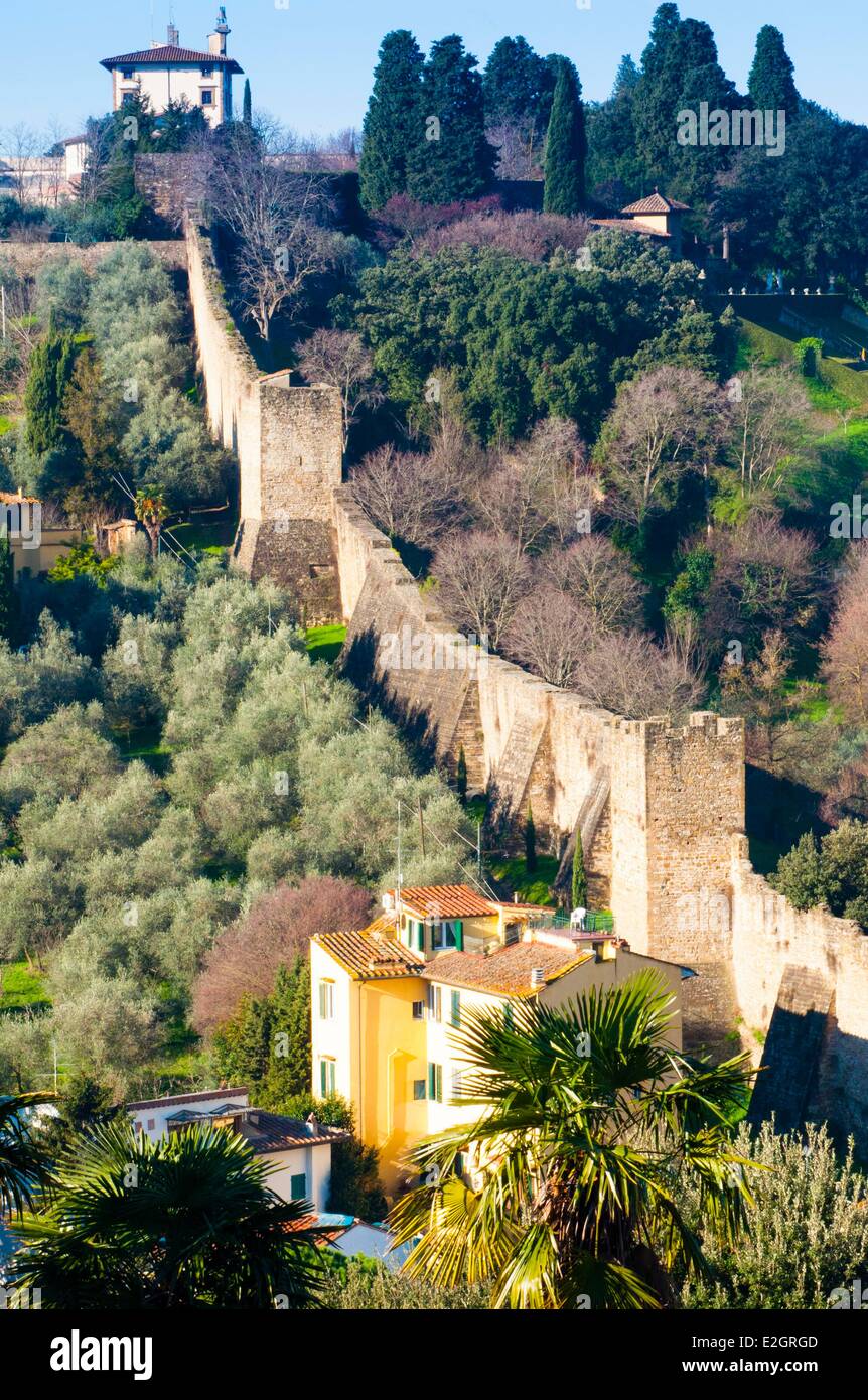 Italy Tuscany Florence medieval city walls Stock Photo - Alamy