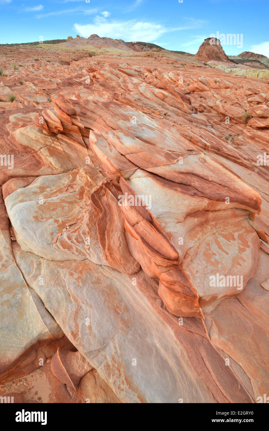Colorful sandstone in Valley of Fire State Park north of Las Vegas in ...