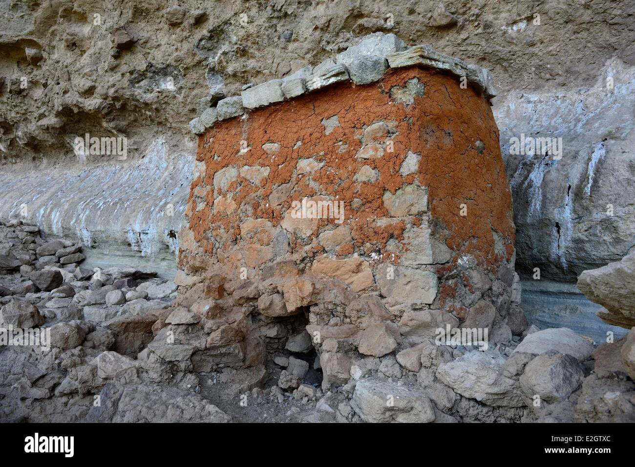 Peru Cuzco province Livitaca valley of Chinisiri whose caves contain an ...