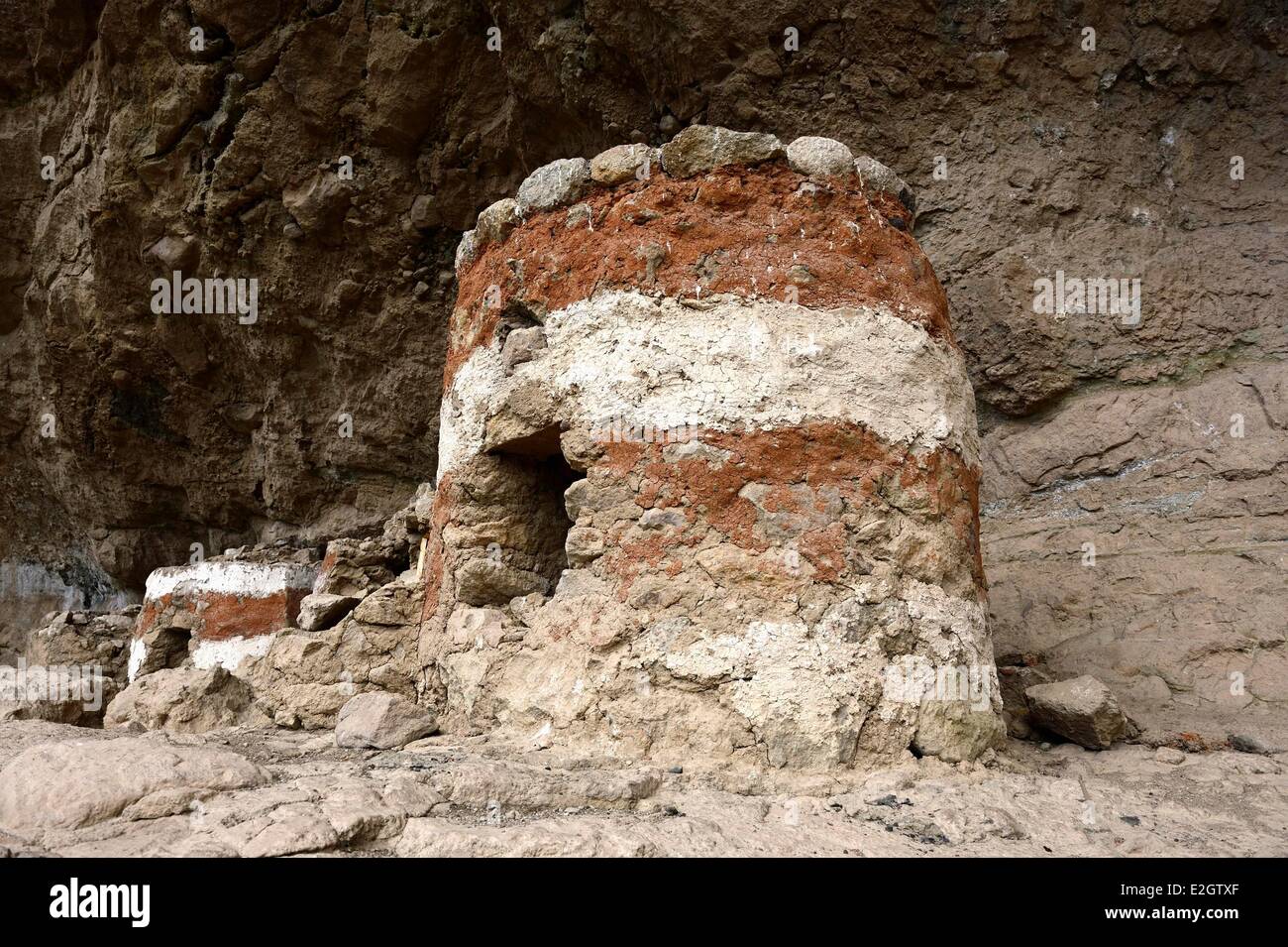Peru Cuzco province Livitaca valley of Chinisiri whose caves contain an ...