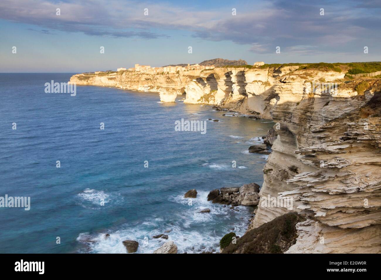 France Corse du Sud Bonifacio cliffs Stock Photo - Alamy
