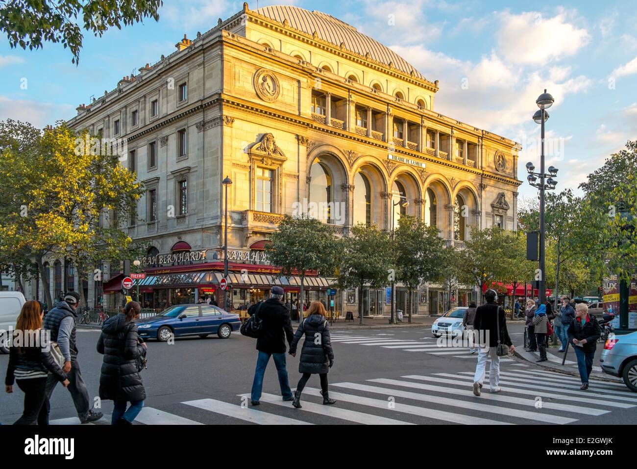 France Paris Theatre de la Ville Stock Photo - Alamy