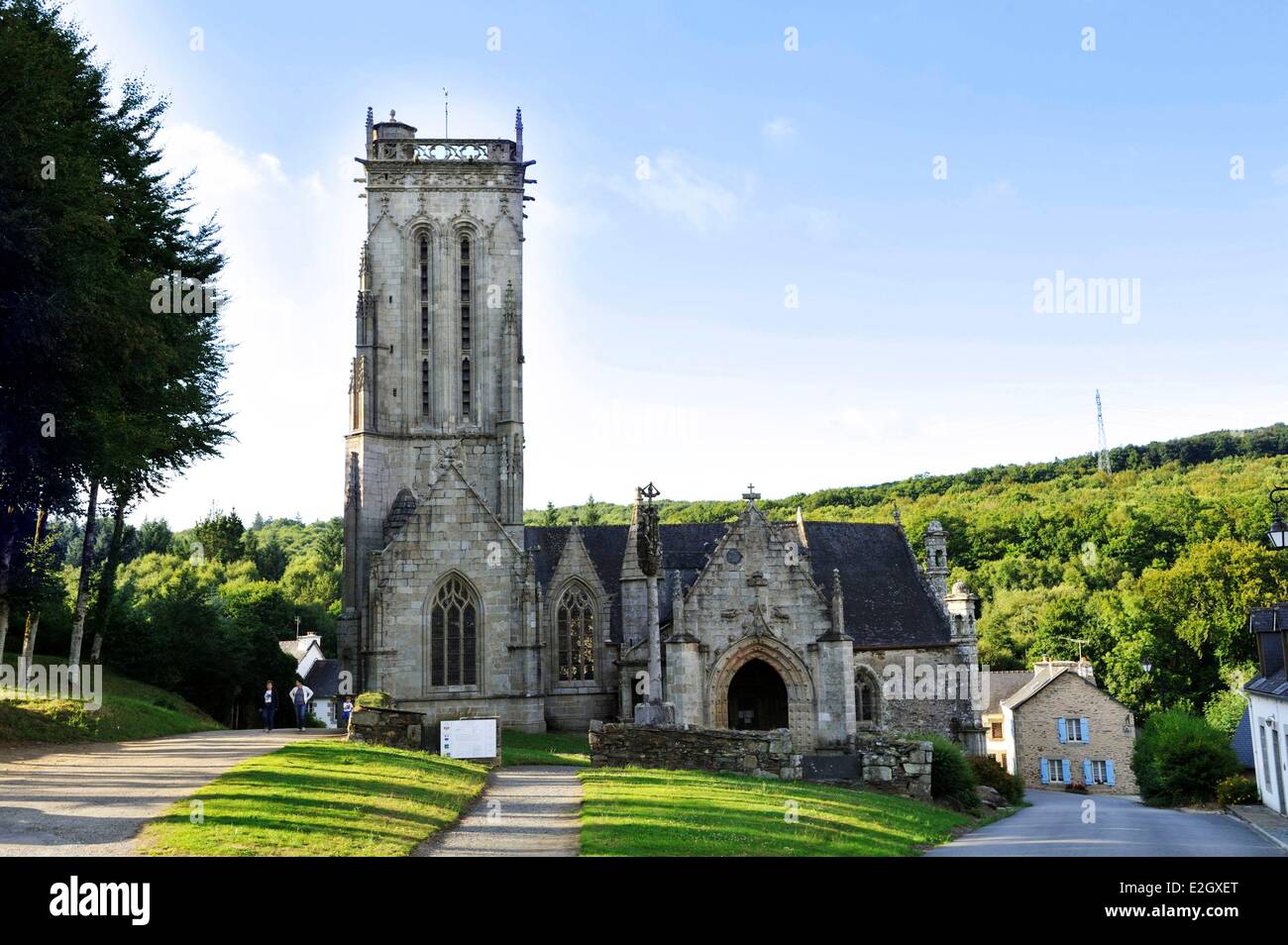 France Finistere Saint Herbot late Gothic chapel of St Herbot Stock ...