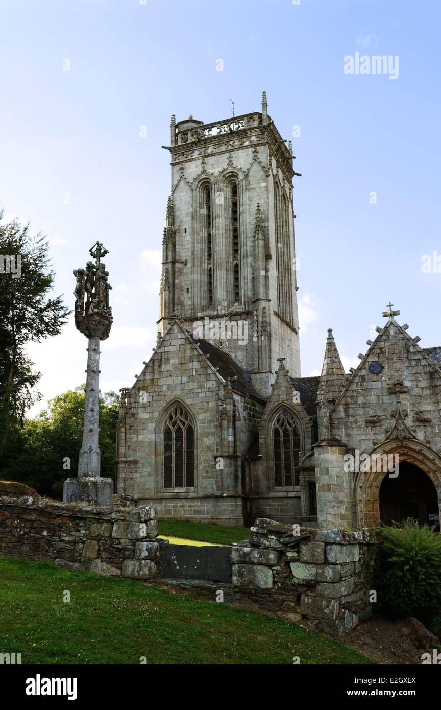 France Finistere Saint Herbot late Gothic chapel of St Herbot Stock ...