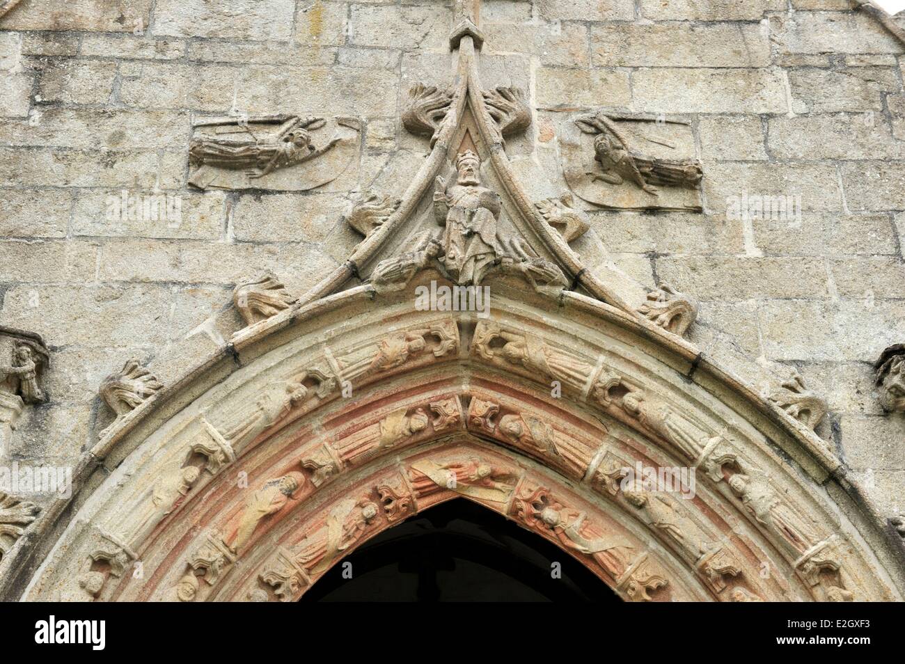 France Finistere Saint Herbot late Gothic chapel of St Herbot Stock ...