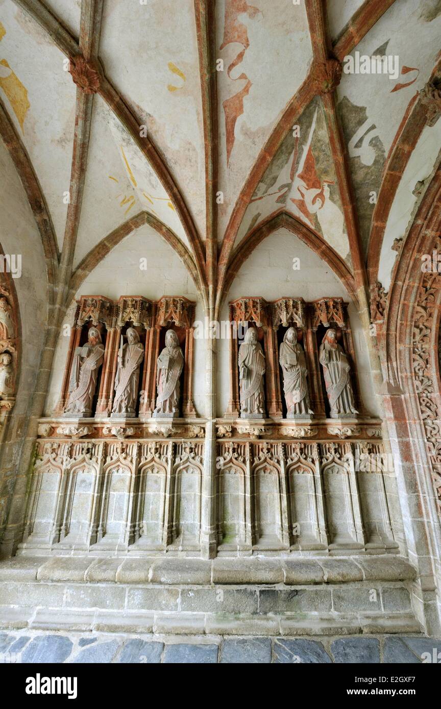 France Finistere Saint Herbot late Gothic chapel of St Herbot Stock ...