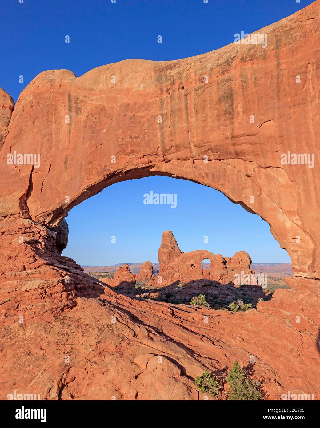United States Utah Colorado Plateau Arches National Park Turret Arch ...