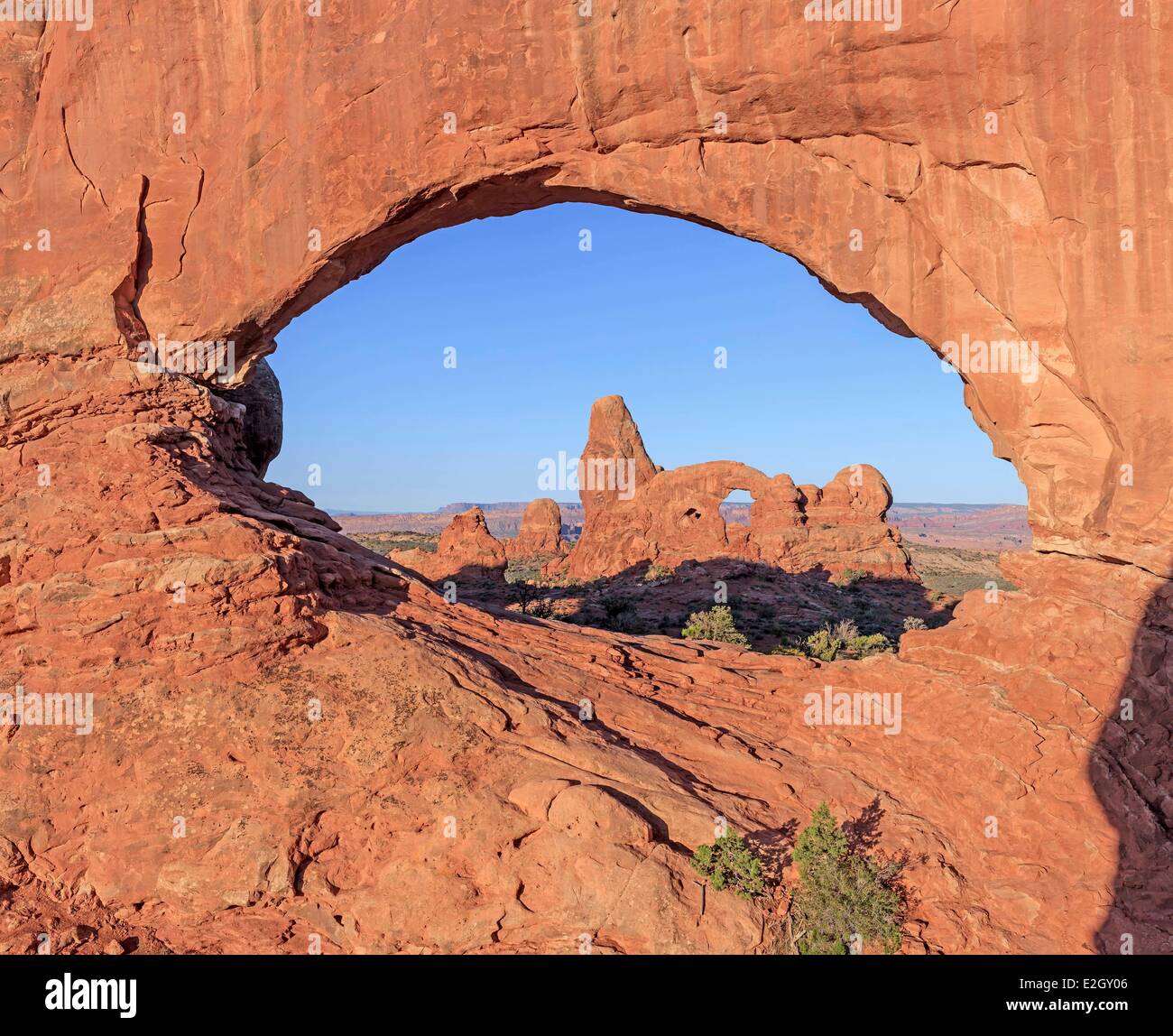 United States Utah Colorado Plateau Arches National Park Turret Arch ...