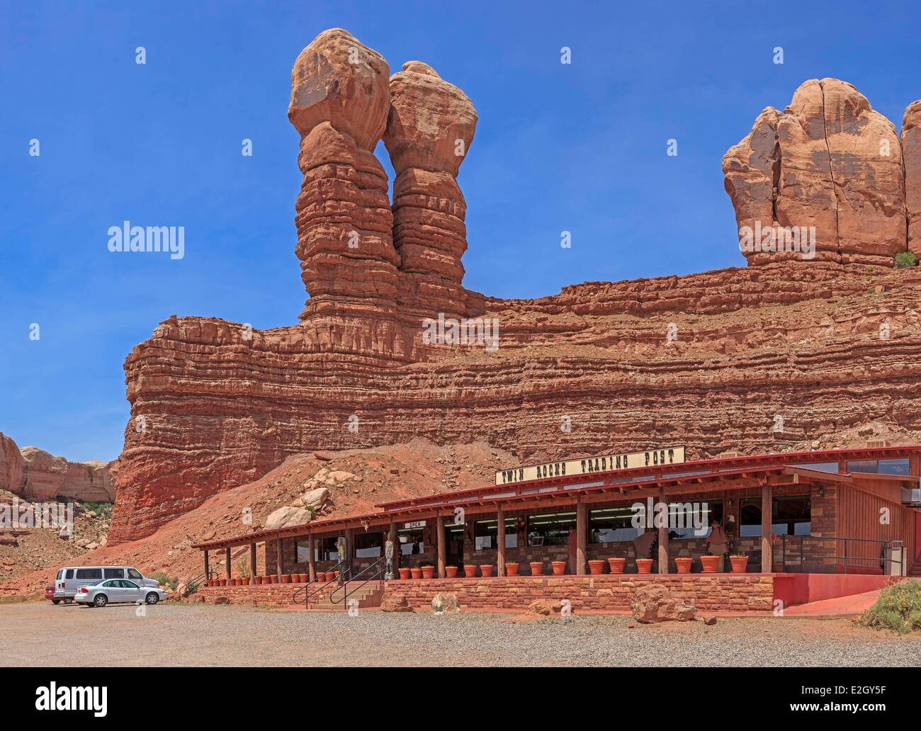 United States Utah Colorado Plateau Four Corners area Twin Rocks ...