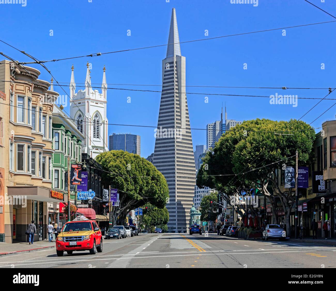 United States California San Francisco North Beach Transamerica Pyramid ...