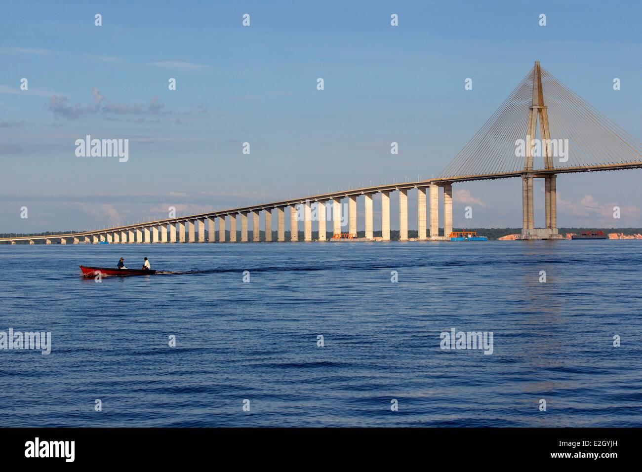 Brazil Amazonas state Amazon river basin Manaus Ponte Rio Negro (Manaus ...